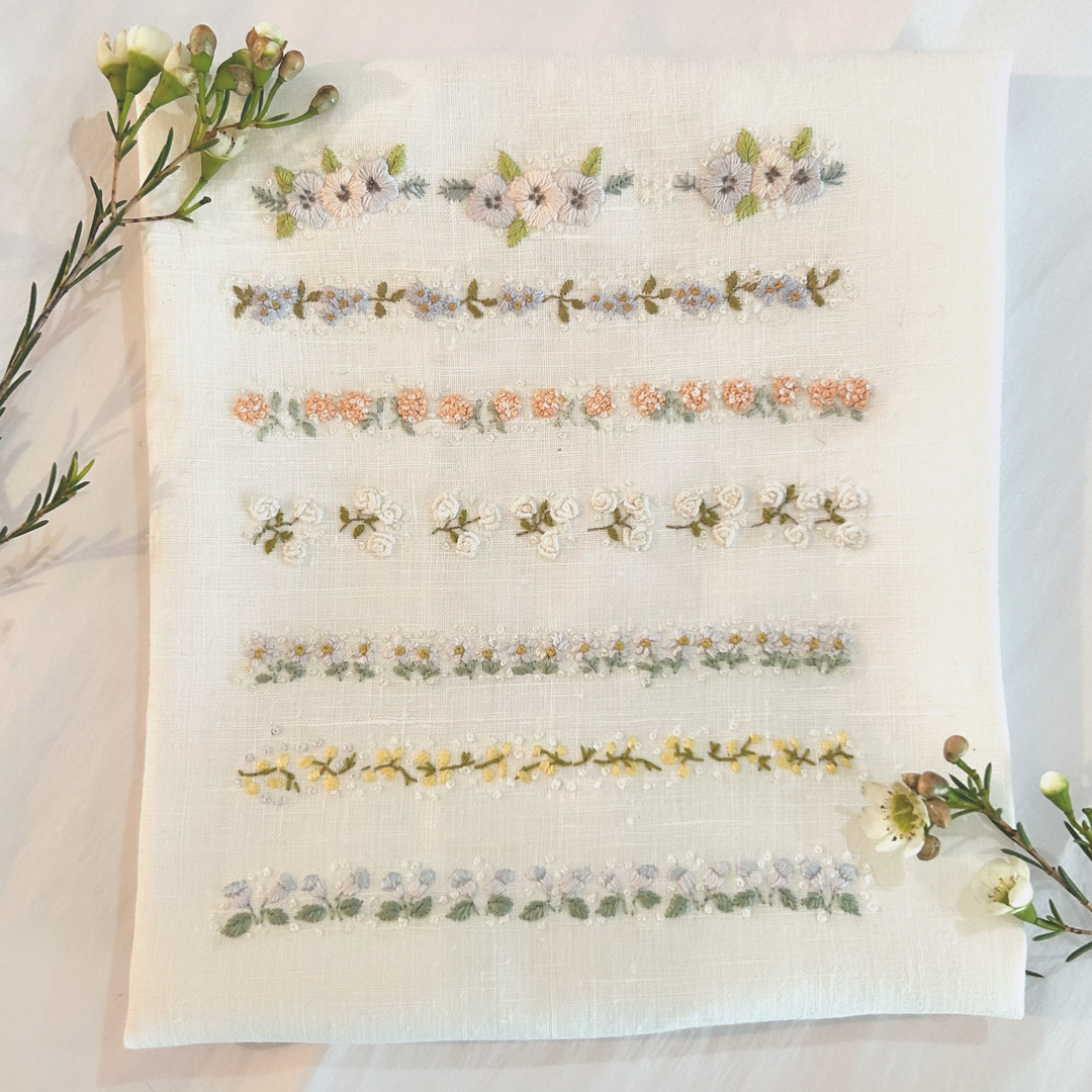 Floral Band Embroidery Sampler Kit – Soukiesoo & the Sew Sisters